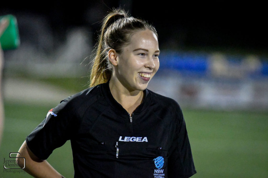 MWFRA referee Rebecca Mackie debuts in the W-League - By Chris Curulli - Manly Warringah ...
